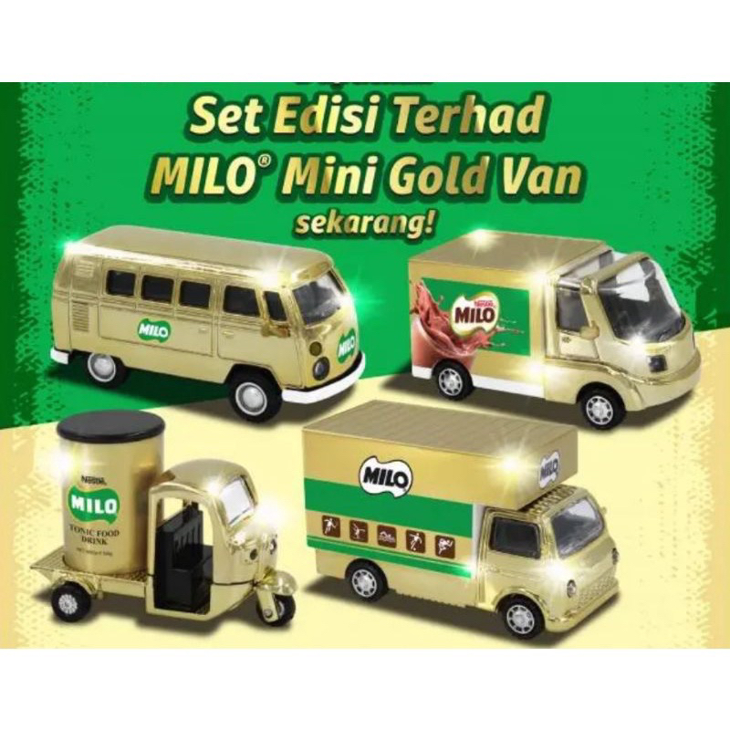 Milo Van Gold Set of 4 Limited Edition by Nestle | Shopee Malaysia