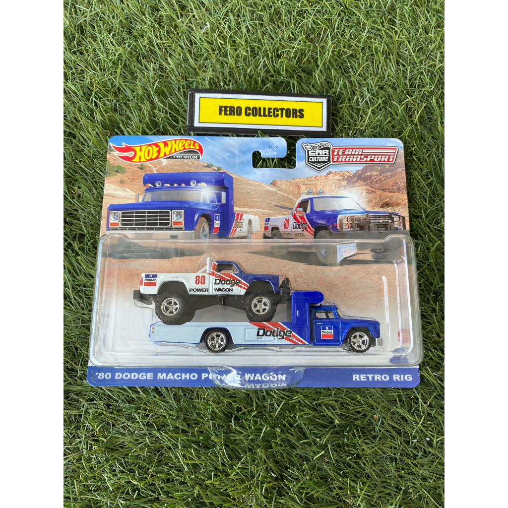 Hot Wheels Team Transport Dodge Macho Power & Retro Rig | Shopee Malaysia