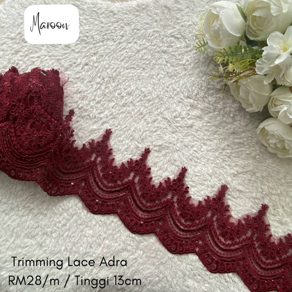 NEW ARRIVAL!! TRIMMING LACE ADRA NEW DESIGN FESYEN RAYA 2023 LACE ...
