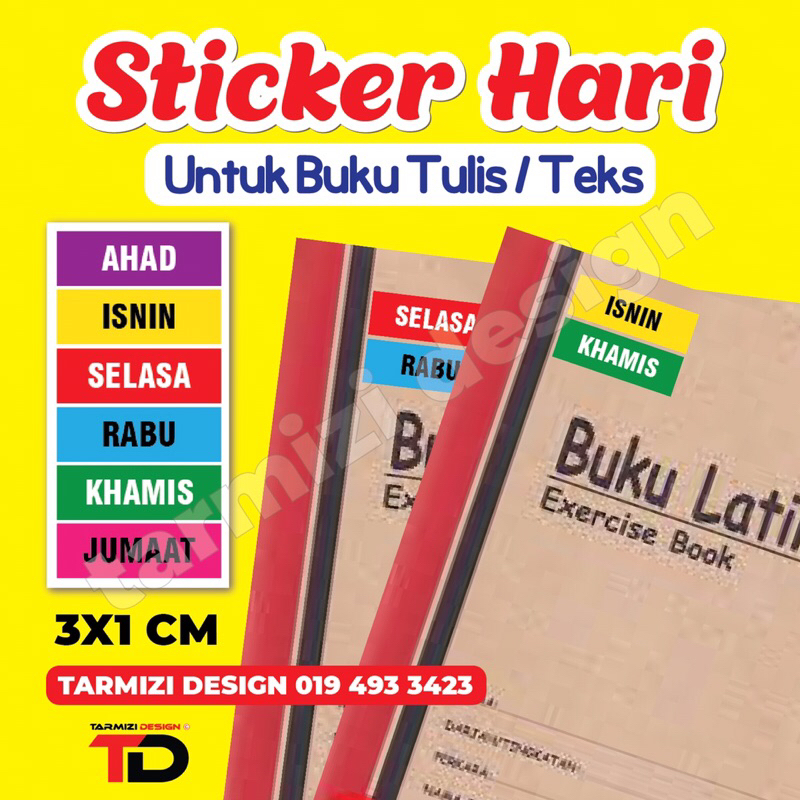 STICKER HARI BUKU TULIS/TEKS | Shopee Malaysia