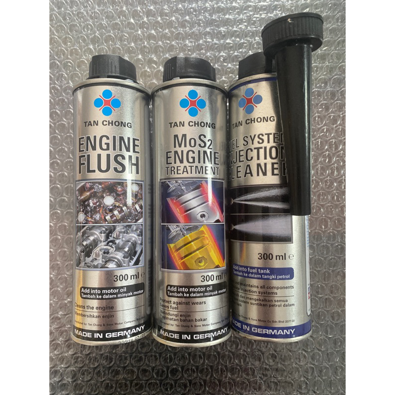 TAN CHONG ENGINE FLUSH, ENGINE TREATMENT, FUEL SYSTEM INJECTION CLEANER (MADE IN GERMANY ...