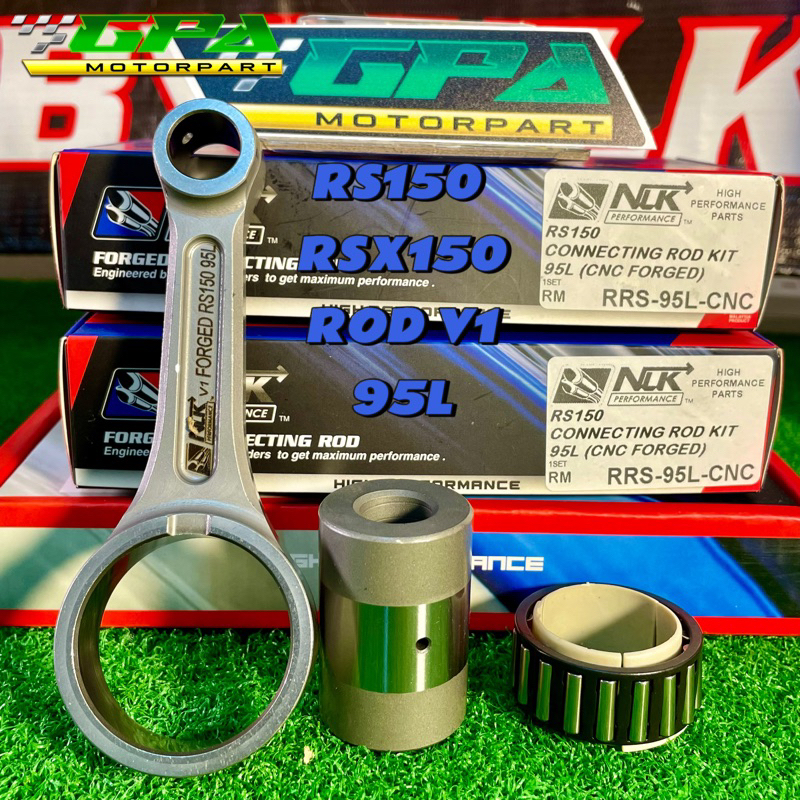 NLK PERFORMANCE RACING CNC FORGED CONNECTING ROD V1 V2 Y15ZR LC5S LC4S RS150 RSX150 100L ...