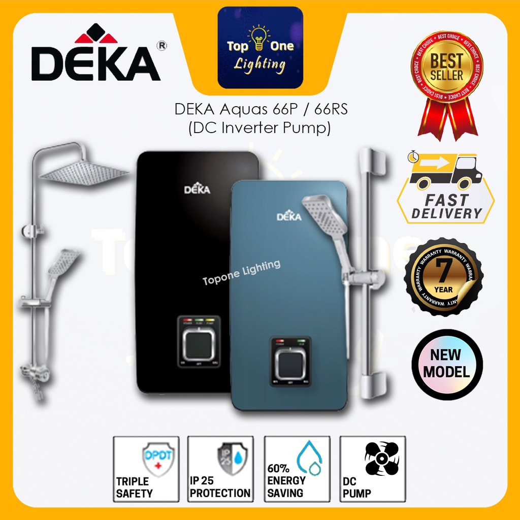 Deka AQUAS 88 AQUAS 66 TRS DC Booster Inverter Pump with Rainshower ...