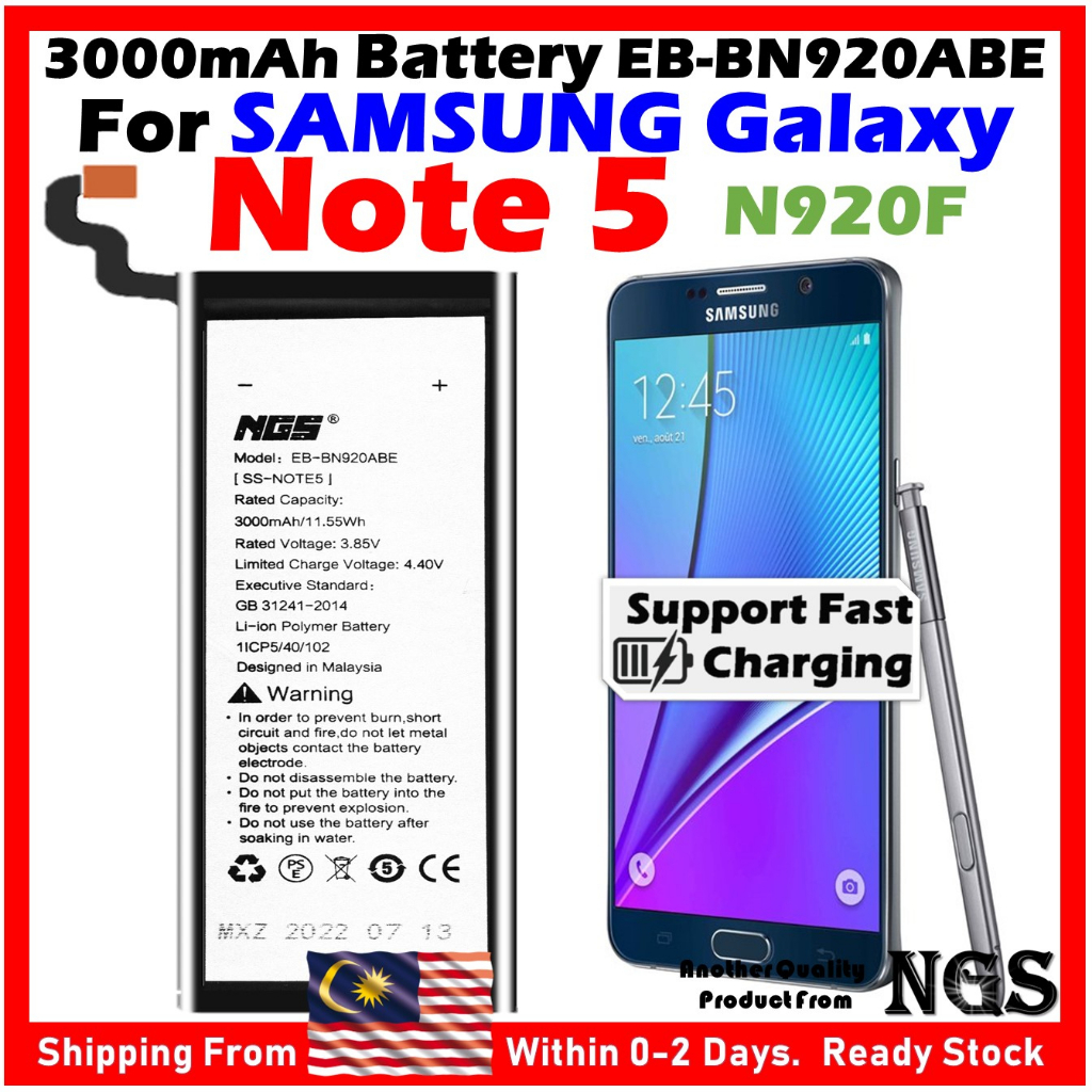 ORIGINAL NGS Brand 3000mAh Battery EB-BN920ABE Compatible For SAMSUNG ...