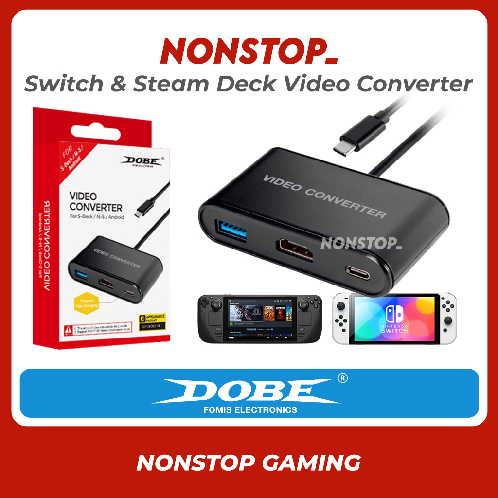 DOBE Steam Deck SteamDeck Nintendo Switch Video Converter HDMI Type-c ...