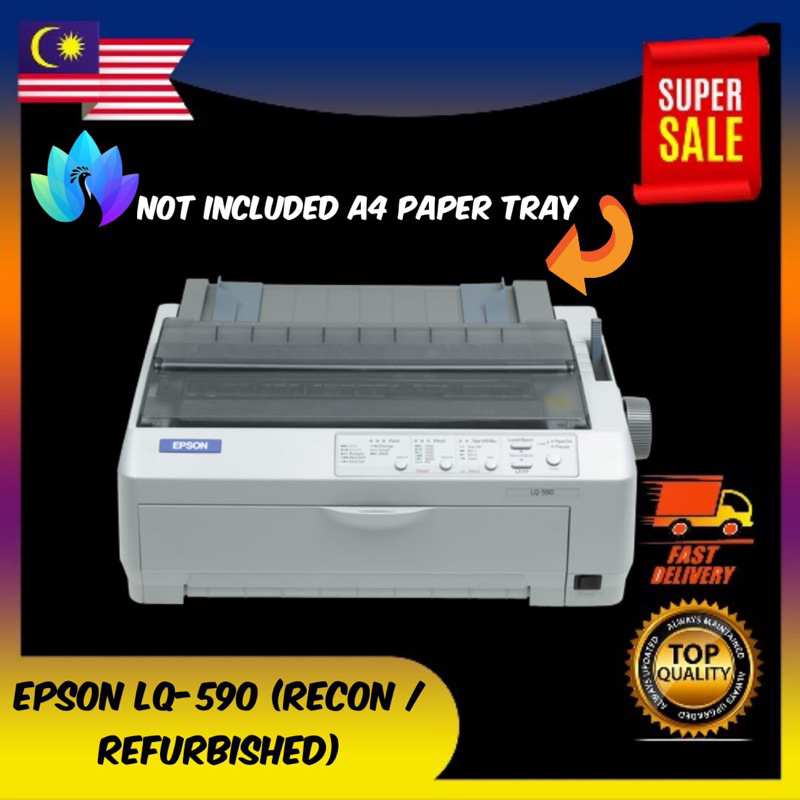 Epson Lq590 Dot Matrix Printer Used (Refurbished) | Shopee Malaysia