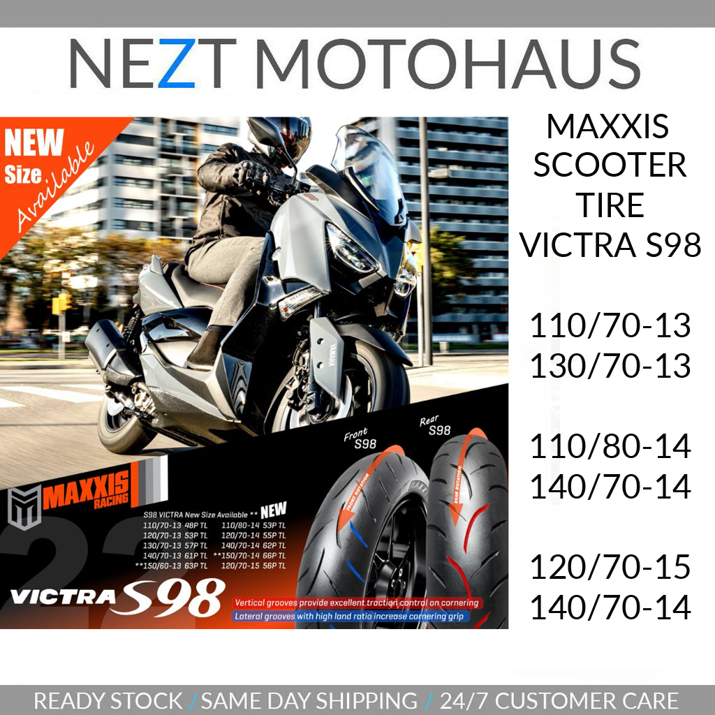 MAXXIS RACING VICTRA S98 SCOOTER SKUTER TAYAR TYRE NMAX / NVX / XMAX ...