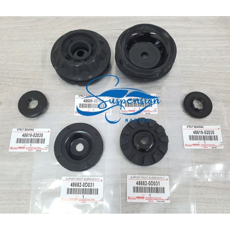 6 IN 1 SET - FRONT ABSORBER MOUNTING/BEARING/ STRUT DAMPER - TOYOTA VIOS NCP150/ YARIS NCP151 ...