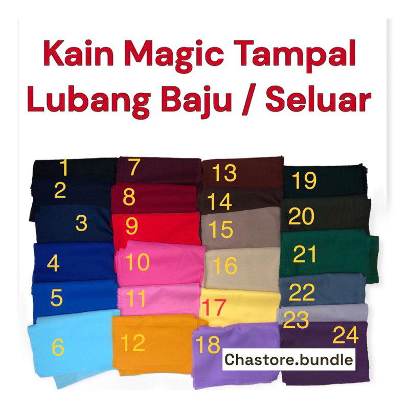 KAIN MAGIC TAMPAL BAJU @ BELIAN COMBO 25 dan COMBO Set 12 KALER ...