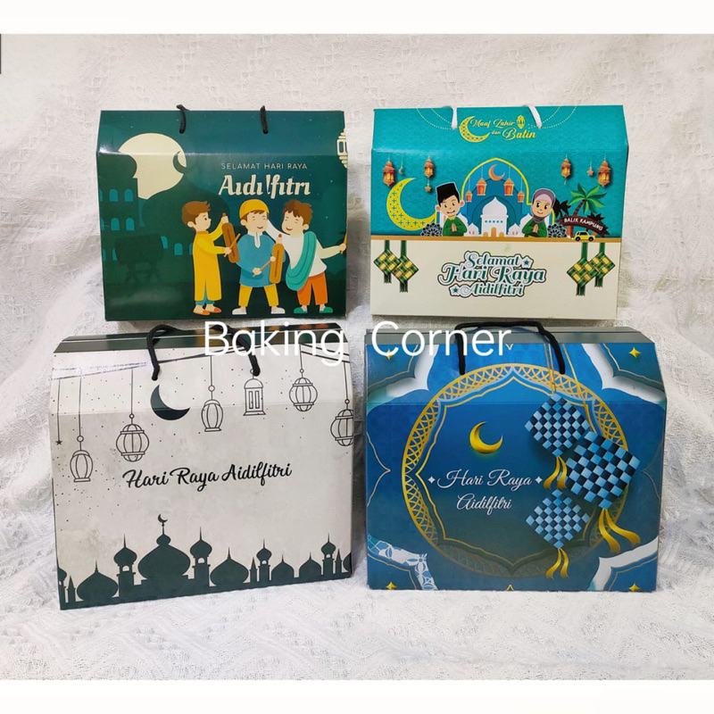 RAYA GIFT BOX 25X17X12.5CM KOTAK HADIAH SELAMAT HARI RAYA | Shopee Malaysia