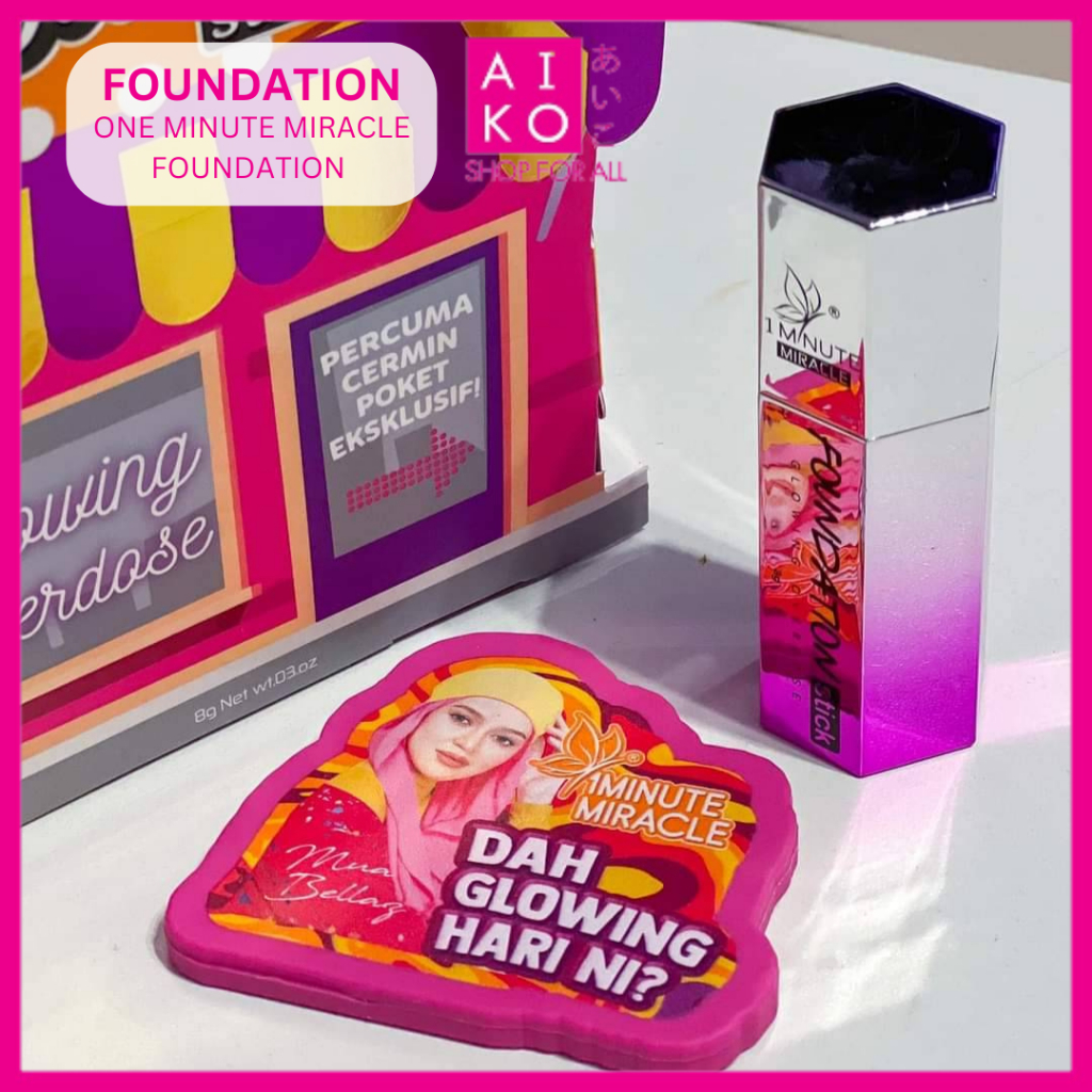 (AIKO) ONE MINUTE MIRACLE FOUNDATION (CLASSIC/FAIR/TAN) | Shopee Malaysia