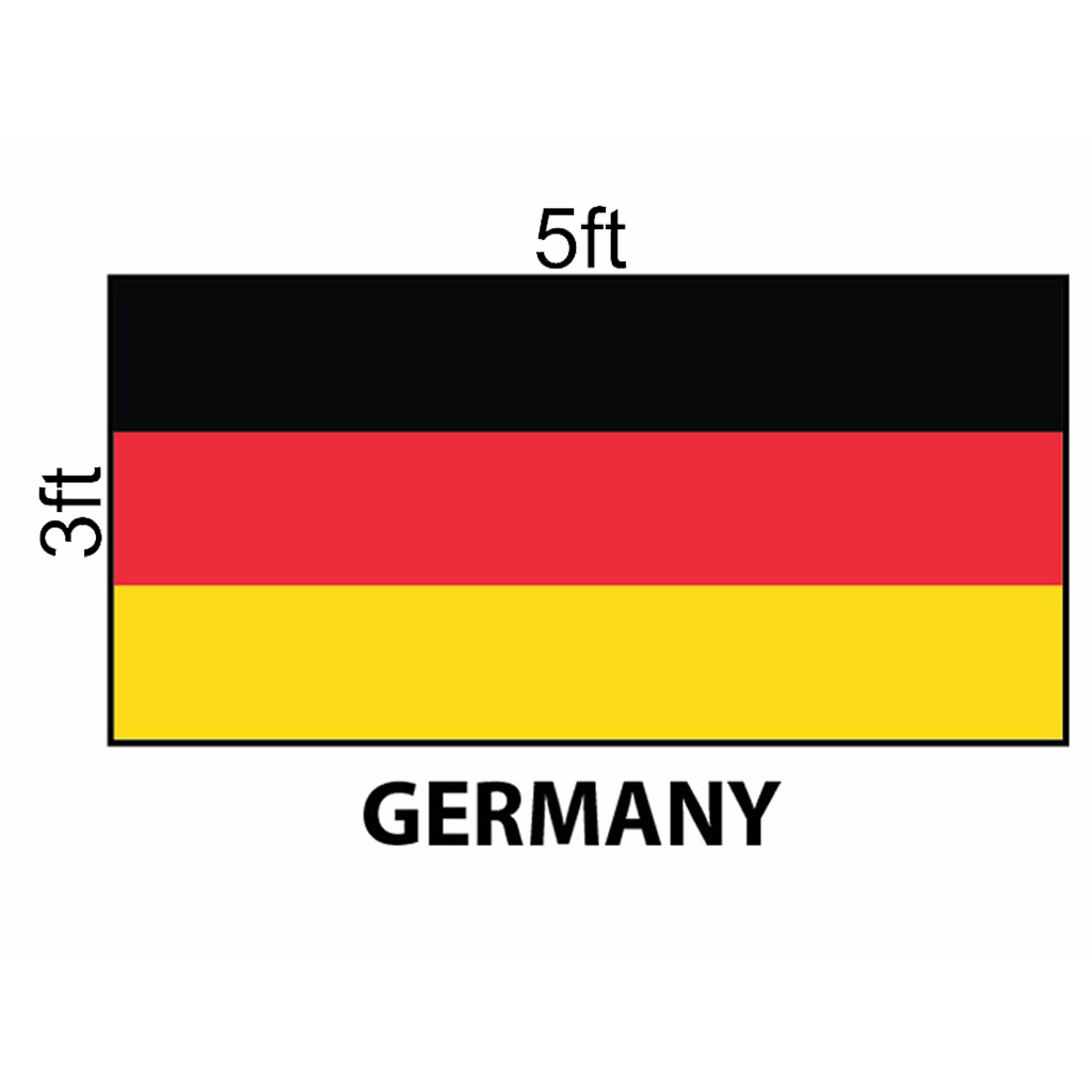 Germany Flag 3x5ft, Bendera Germany 3x5ft, Polyester | Shopee Malaysia