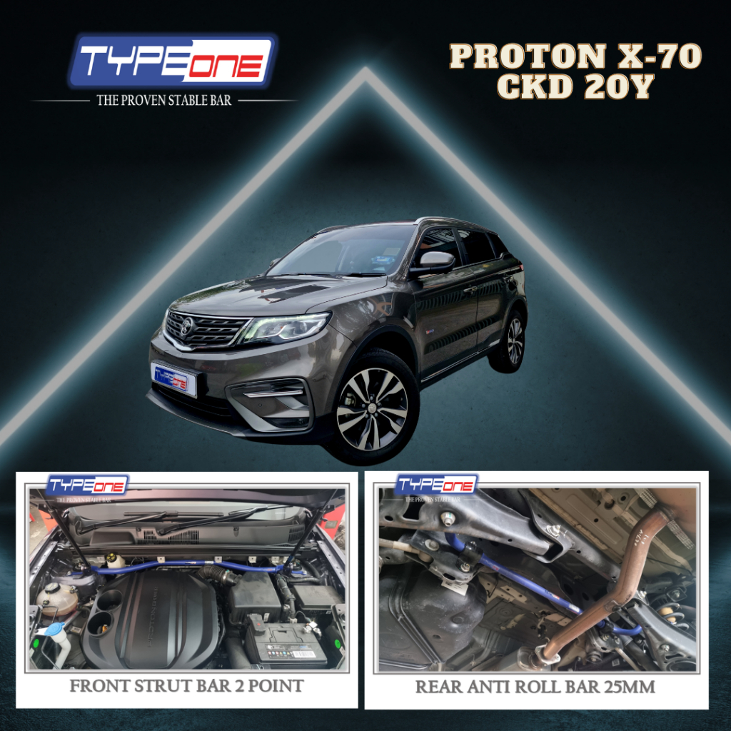 🔥MAT-BLUE COLOR🔥 READY STOCK -TYPE ONE STABLE BAR - PROTON X-70 CKD 20Y ...