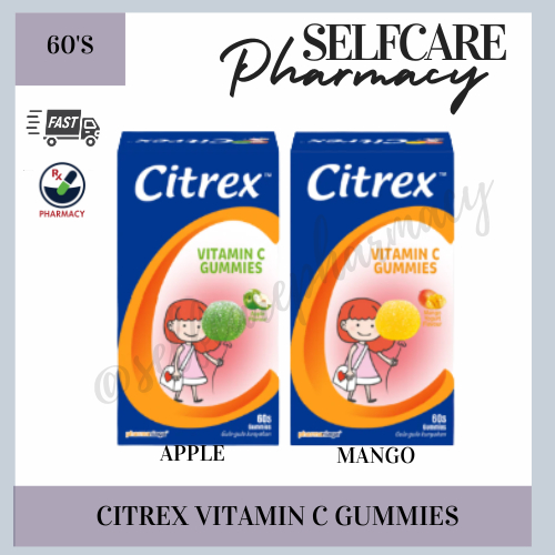 (60'S) CITREX VITAMIN C GUMMIES APPLE/MANGO 60'S PASTILLES | Shopee ...
