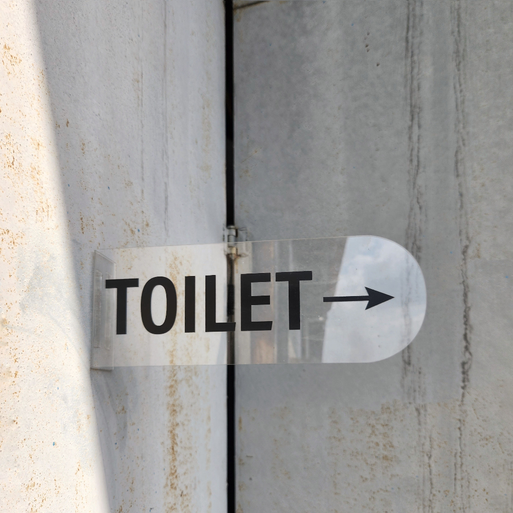 CUSTOMIZE TOILET SIGNAGE with ARROW MINIMALISTIC SURAU SIGNAGE MALE ...