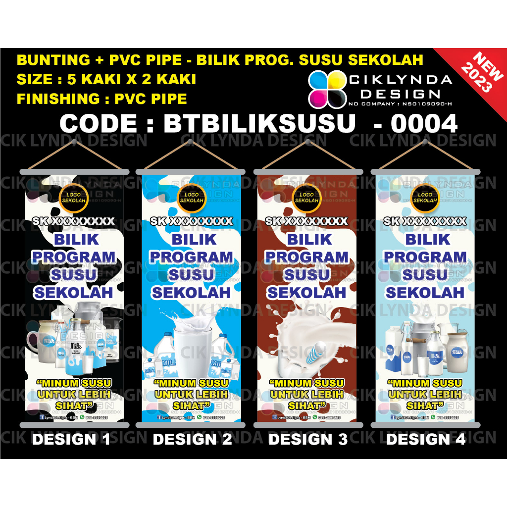 PRE-ORDER - BUNTING + PVC PIPE - BILIK PROGRAM SUSU SEKOLAH | Shopee ...