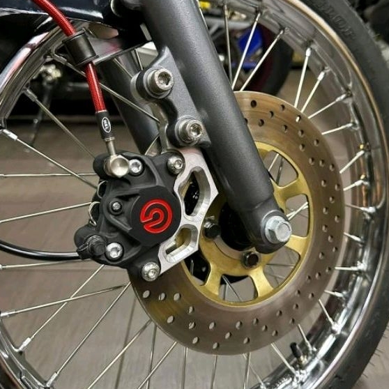 RXZ Bremboo bracket caliper 2pot P34 & 3mm spacer | Shopee Malaysia