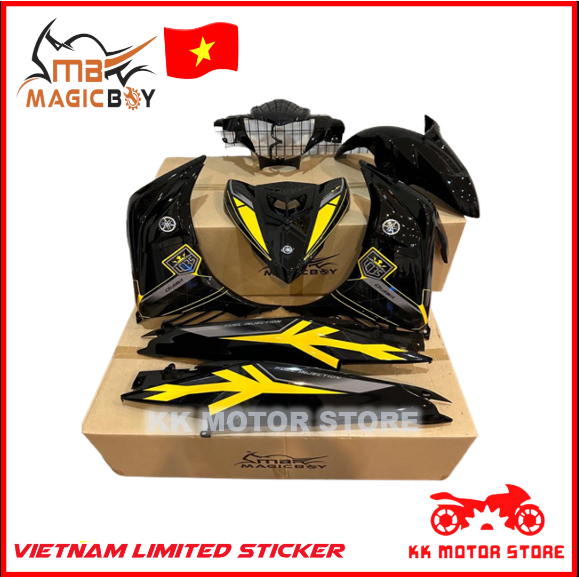 (100% ORIGINAL !!!) MAGIC BOY COVER SET CUSTOM LC135 V4-V7 MS1 BLACK ...