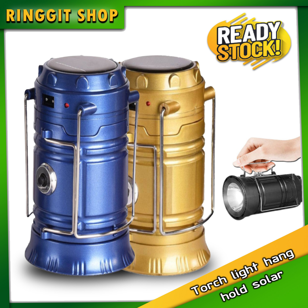Ringgit Shop Camp Light Torch Light Hang Hold Solar Charge USB Charge ...