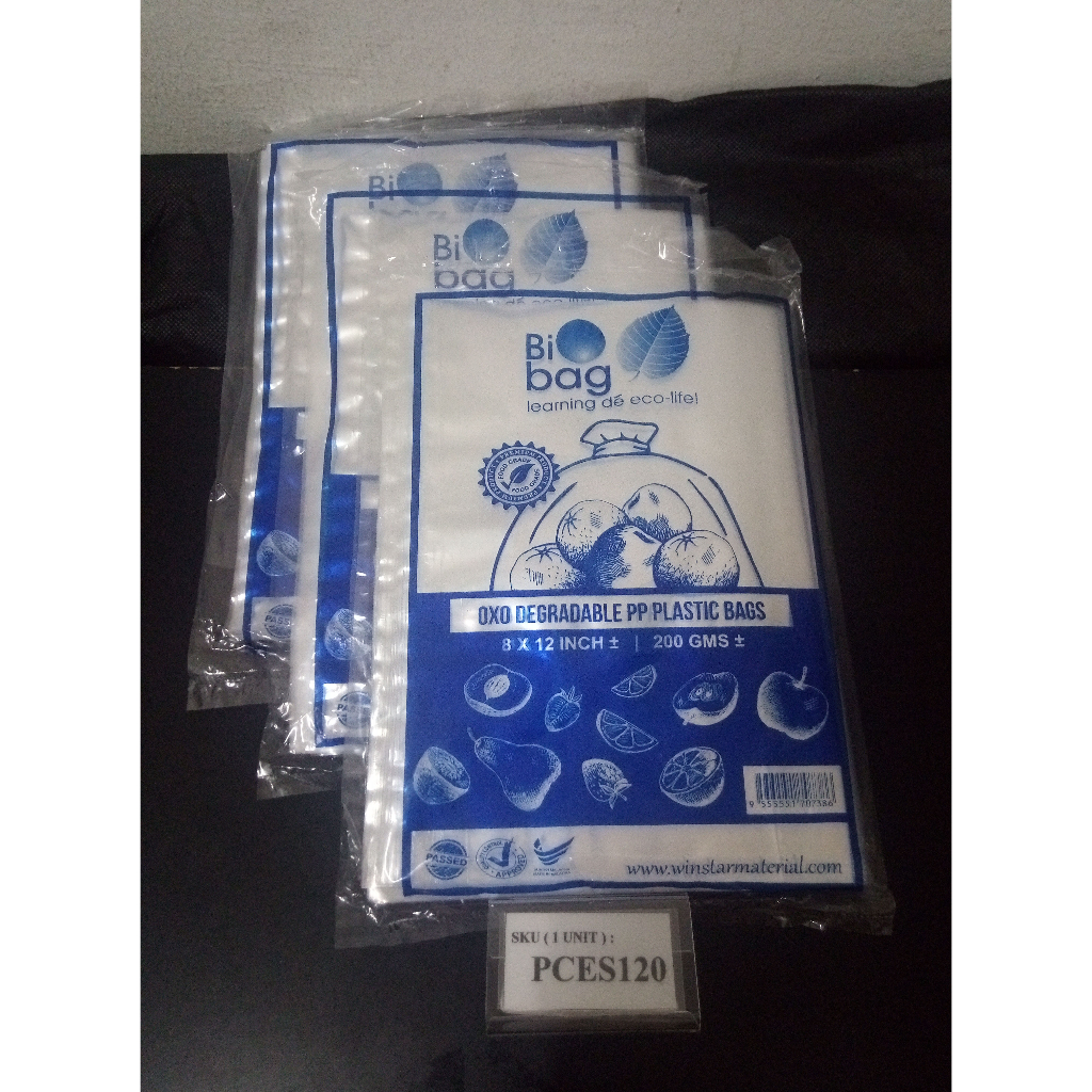 PCES120 - Winstar 8 x 12 Inch Clear PP Plastic Bag 200g 3 In 1 Promo ...