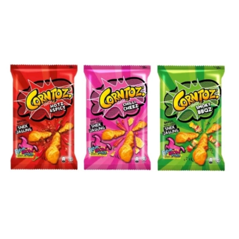 CORNTOZ 100g Hotz & Spicy | Chilli Cheez | Smoky BBQ | Shopee Malaysia