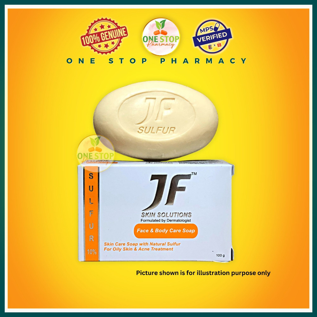 JF 10% Sulphur Skin Solution Anti-Acne FACE & BODY Soap BUY 3 FREE 1(4 ...