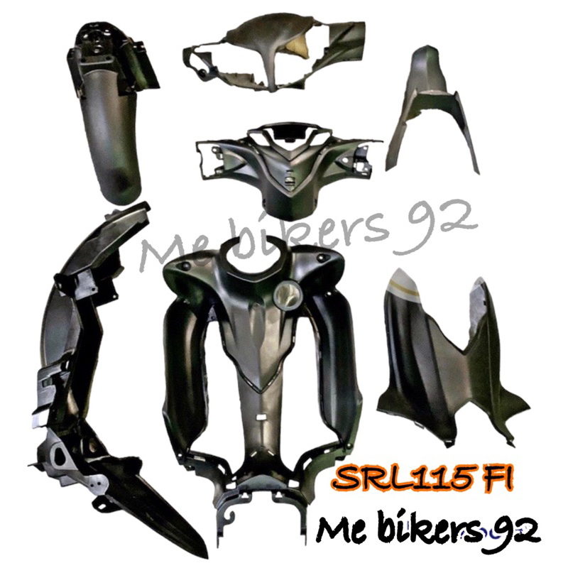YAMAHA SRL115 FI INNER SET COMPLETE SET COVER SET HITAM SEBAM INNER ...