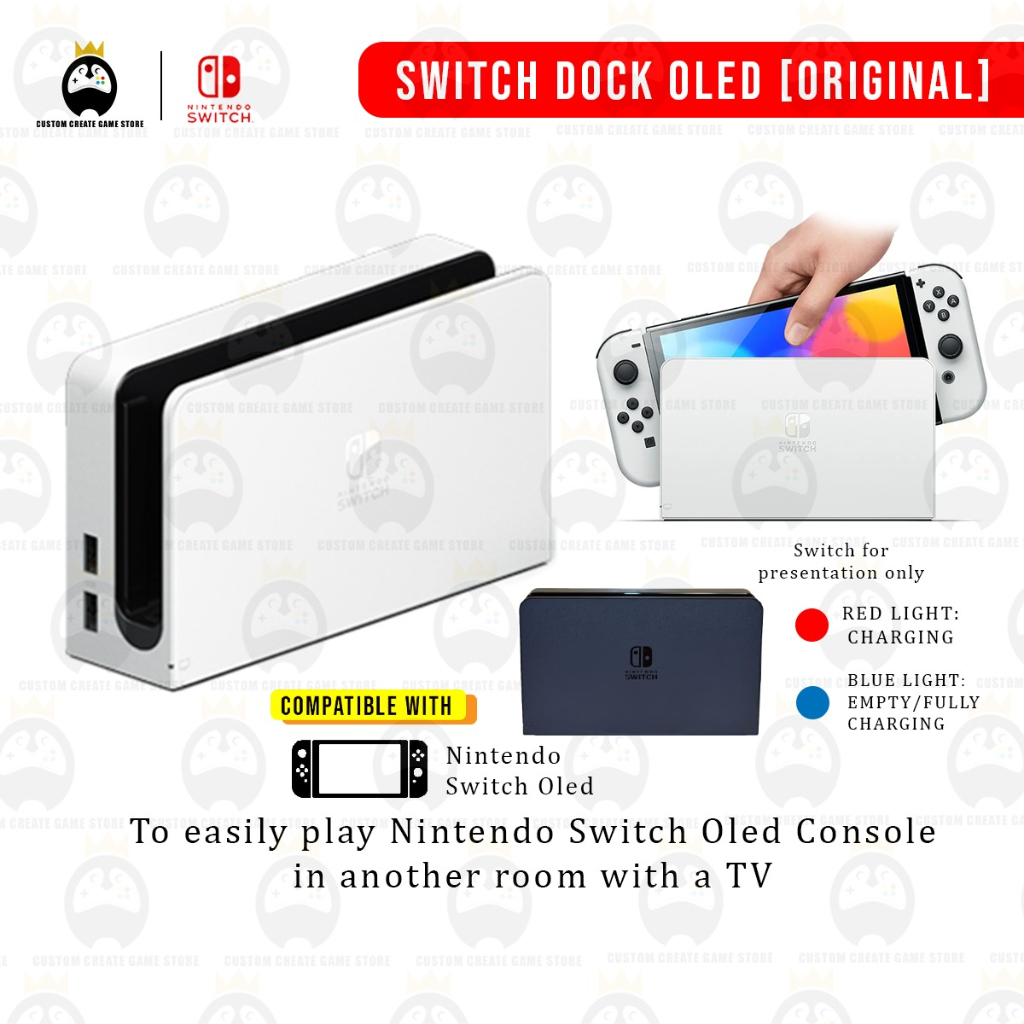Nintendo Switch Charging Docking Dock OLED MODEL WHITE BLACK HDMI CABLE ...