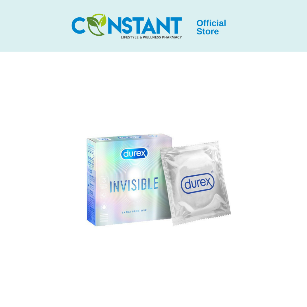 Durex Invisible Extra Sensitive Condoms (3's) | Shopee Malaysia