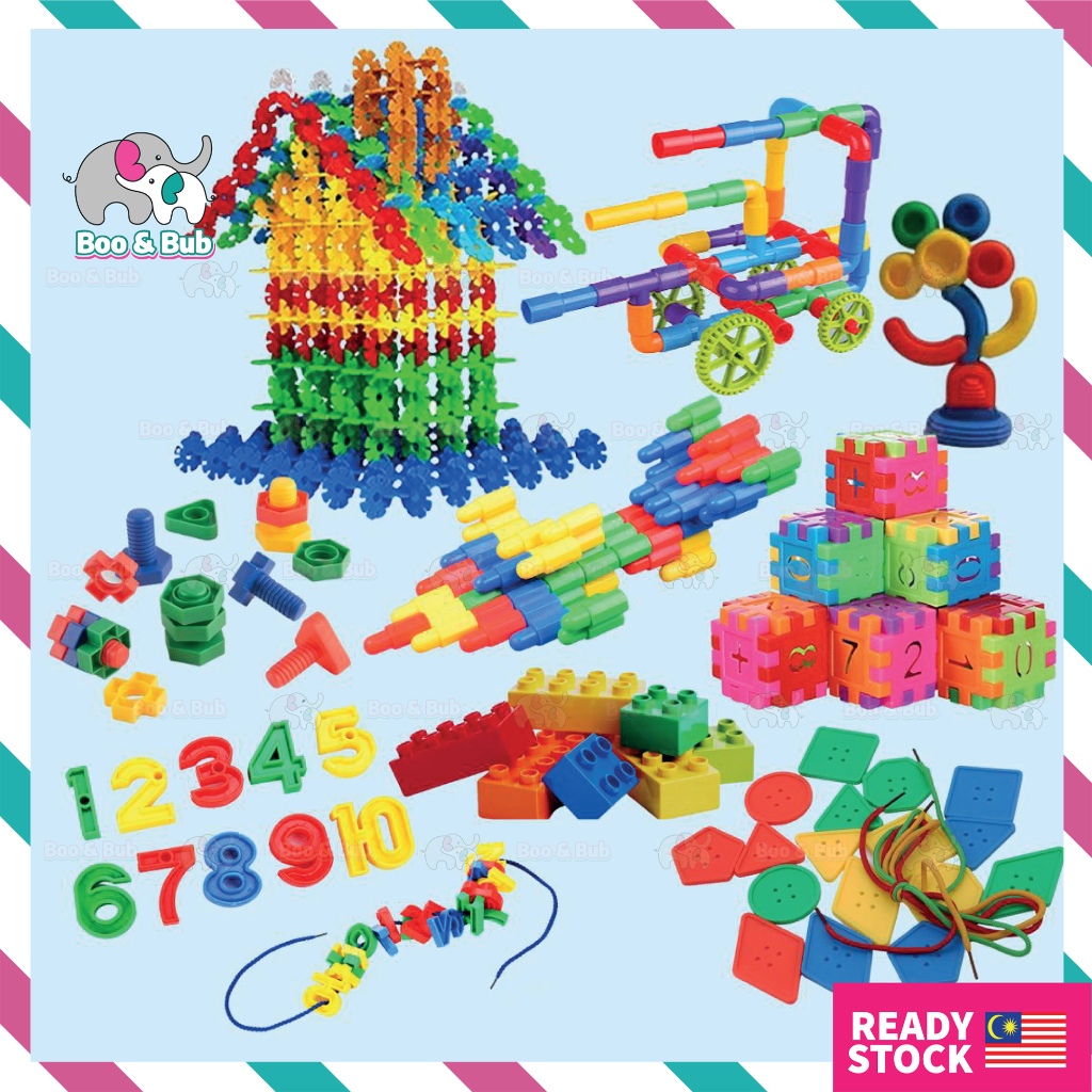 Boo&Bub Building Blocks Puzzle block numberblocks toys educational toys ...