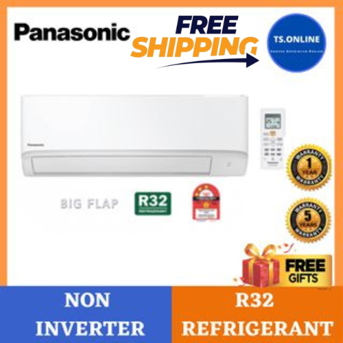 (FREE SHIPPING) Panasonic Non-Inverter R32 Air Conditioner 1.0HP-2.5HP ...