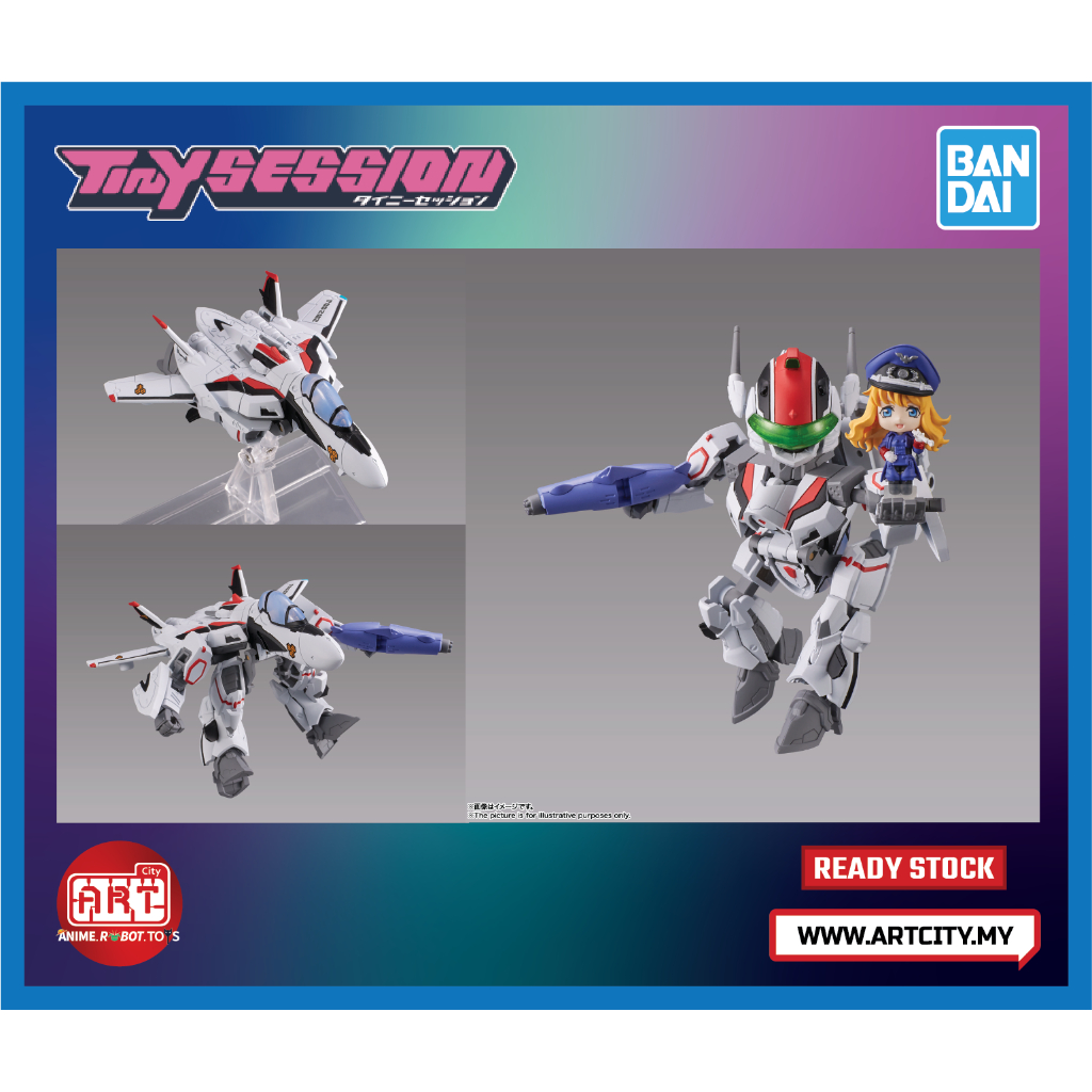 (READY STOCK) Bandai - Tiny Session Macross - VF-25F Messiah Valkyrie - Alto Use with Sheryl ...