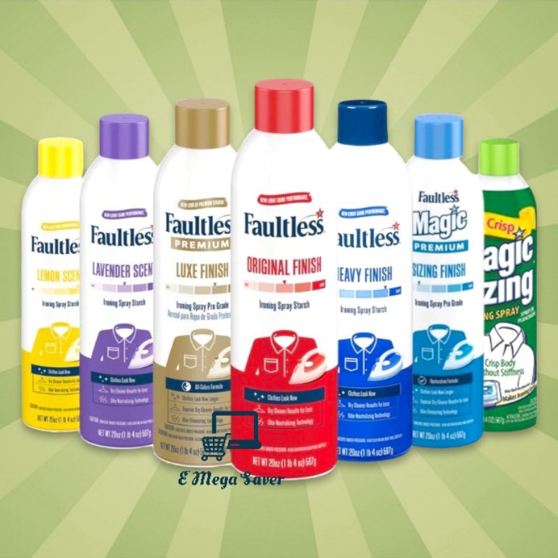 🇺🇲Faultless Heavy Hold Ironing Enhancer Spray Starch 567g (20oz ...