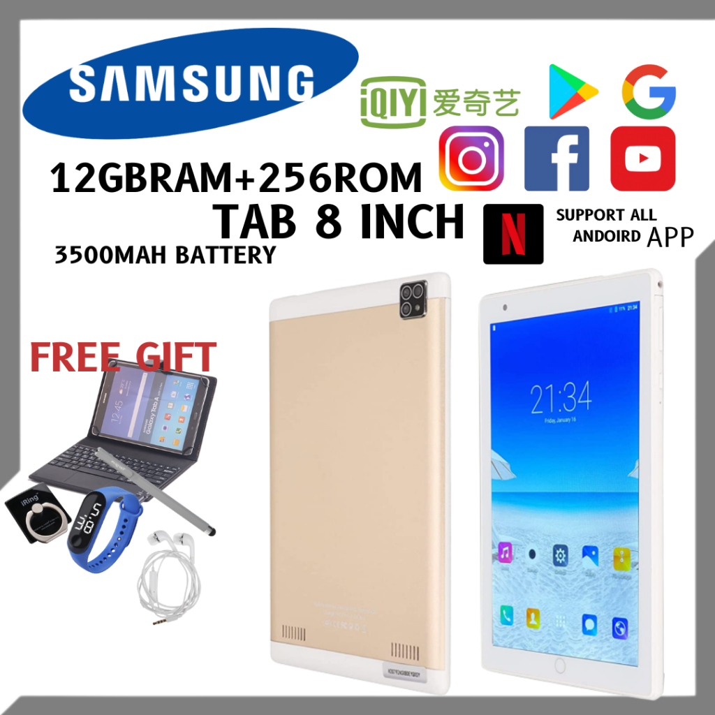 READY STOCK TAB 8/10 INCH Smart Table android (8/10 INCH 12GB Ram+ ...