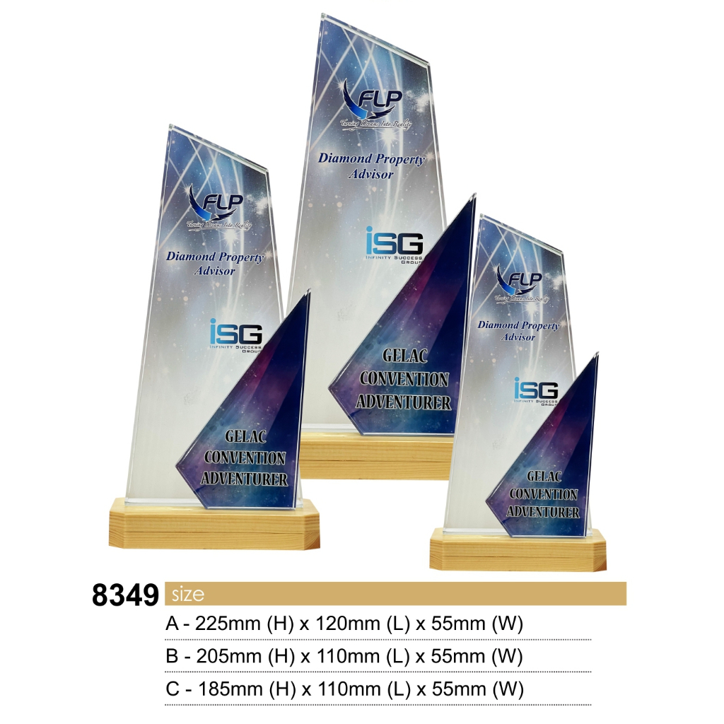 8352 (Color Printing), Crystal Plaques & Trophy, Best Quality, Crystal ...