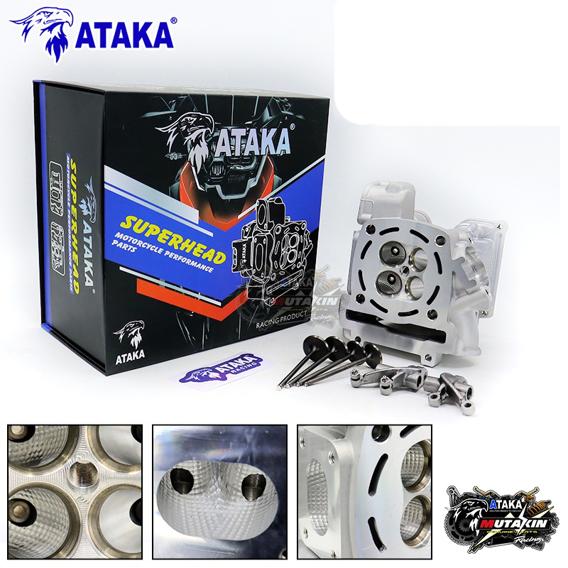 ATAKA RACING SUPER HEAD LC135 Y15ZR RS150 CNC PORTING (19/22) (22/25 ...