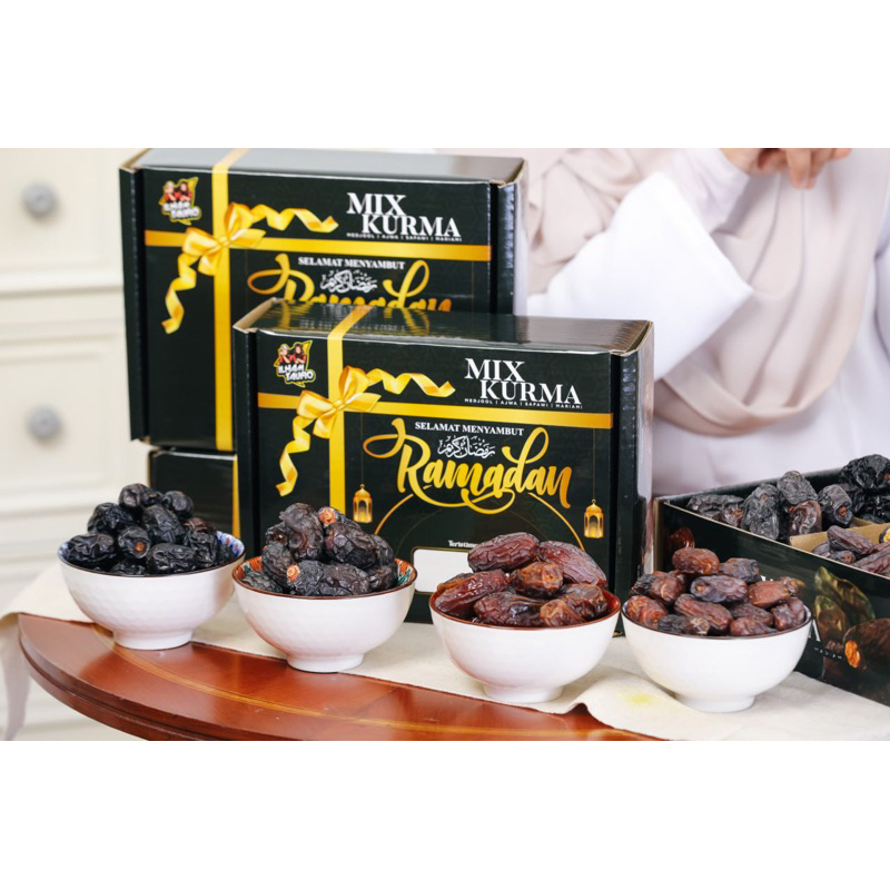 Ramadhan Gift Box Mix Kurma Ajwa Safawi Medjoul Mariami Ilhamtaufiq ...