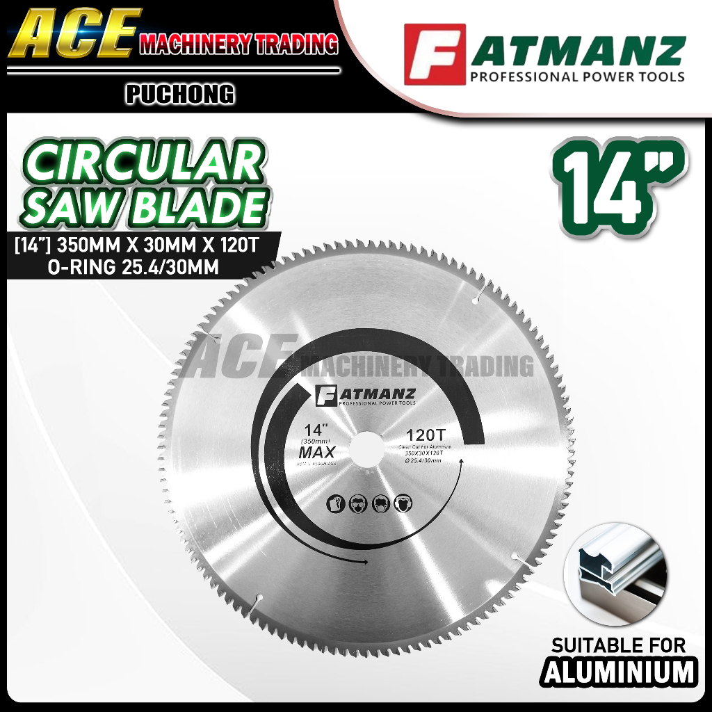 [ FATMANZ ] 14" Aluminium Cutting Disc / Circule saw blade 14" X 120T ...