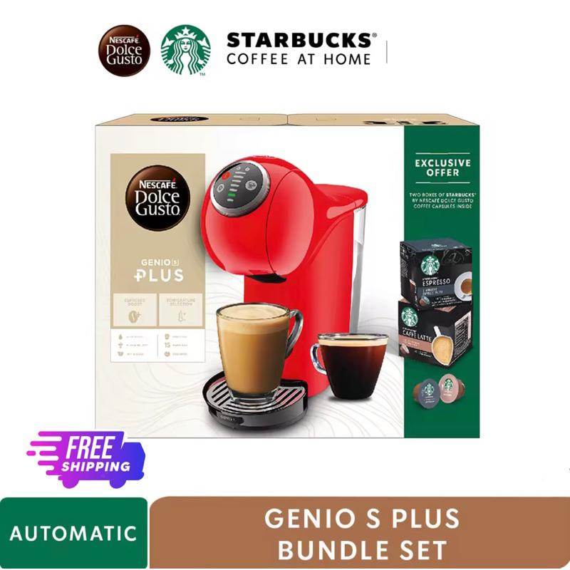 NESCAFÉ® Dolce Gusto® RED Genio S Plus Coffee Machine + [Pack of 2 ...