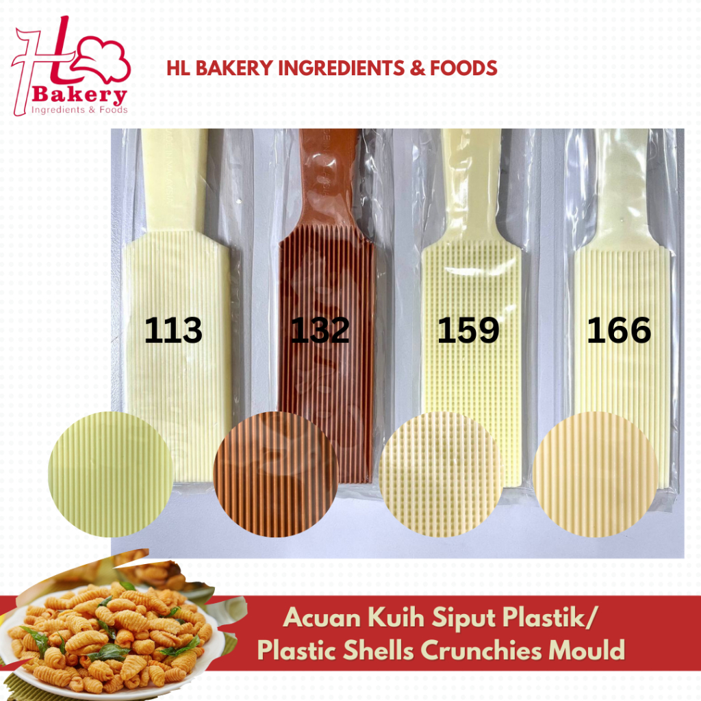 Acuan Kuih Siput Plastik/Plastic Shells Crunchies Mould /Papan Kuih ...