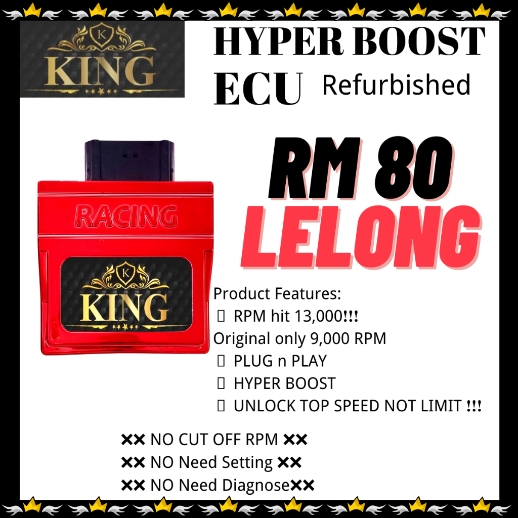 KING RACING Refurbished ECU Y15ZR V1 V2 / LC135 V8 Fi / Solariz / Ego ...