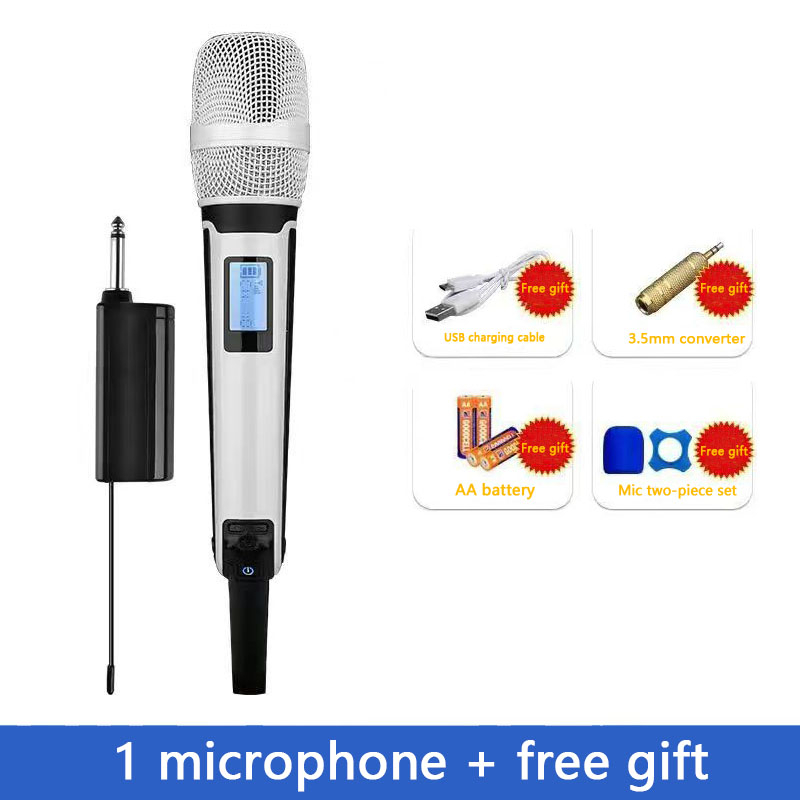 UHF Dual Wireless Microphone KTV wedding conference performance karaoke ...