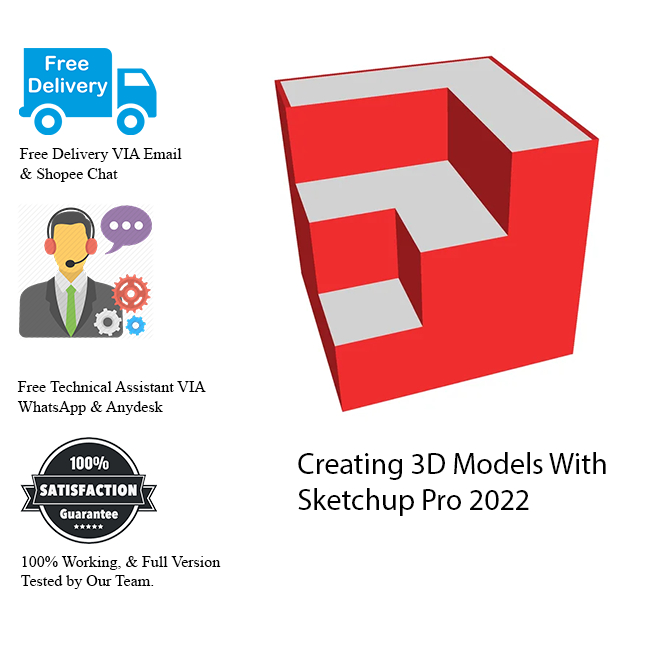 Creating 3d Models With Sketchup Pro 2022 Shopee Malaysia