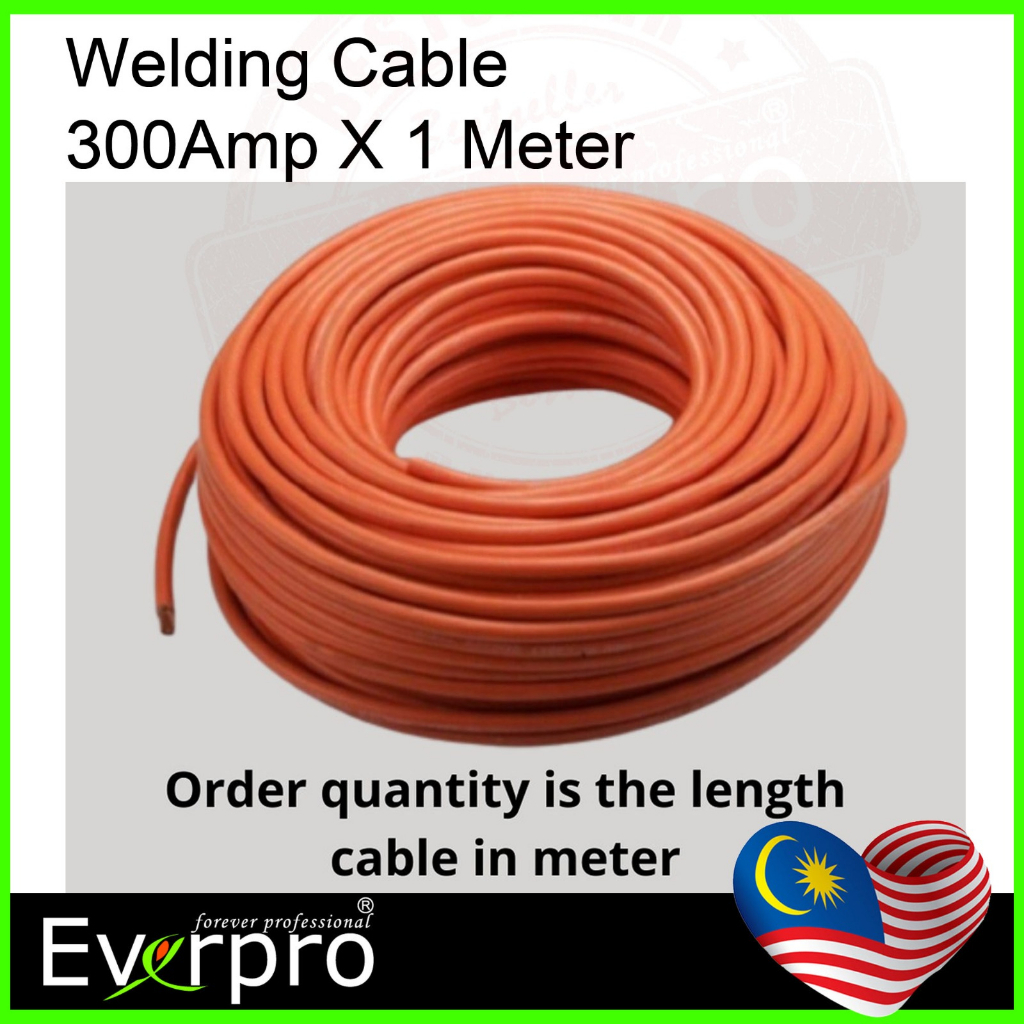 Welding Cable 300 Amp X 1 Meter | Shopee Malaysia