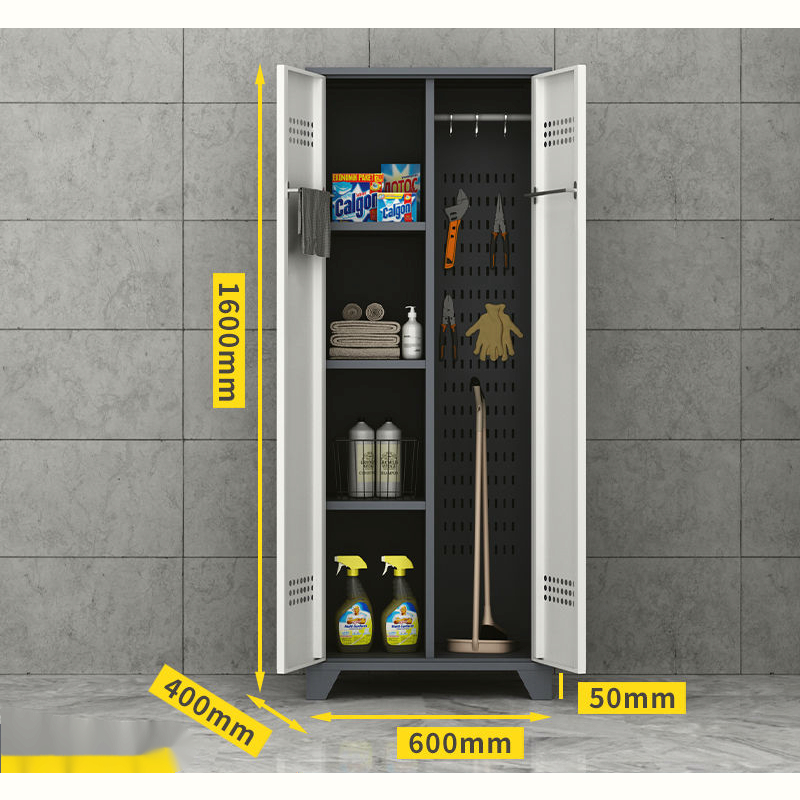 All-steel cleaning cabinet hole cabinet partition storage cabinet ...
