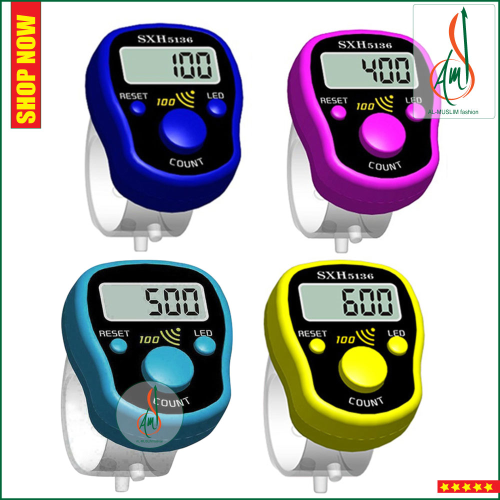 Finger Counter LCD Electronic Digital Chanting Counters Tally Counter ...
