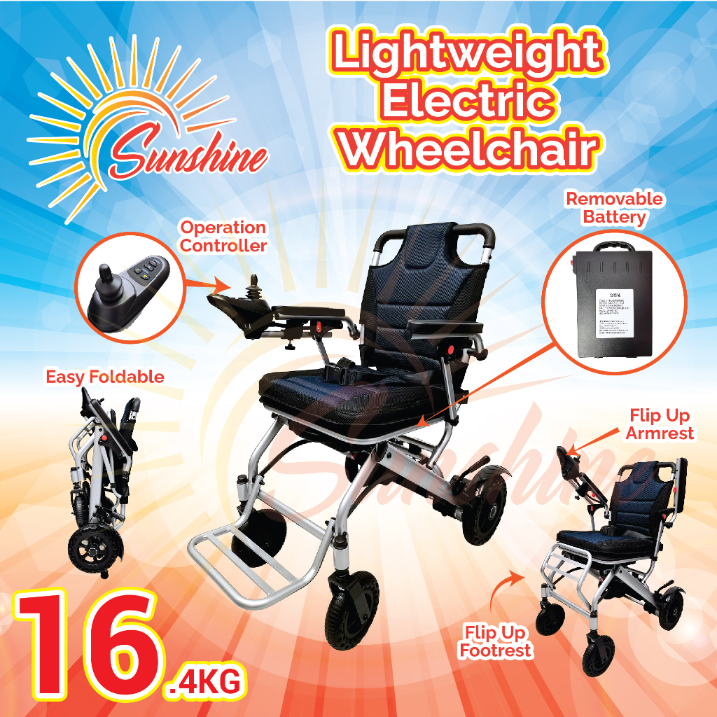 Super Lightweight Electric Travel Wheelchair With Anti-Tipper ( Kerusi ...
