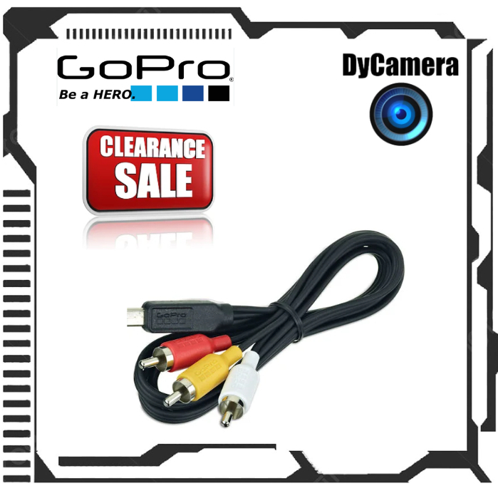 Gopro Composite Cable For HERO 3 ( ORIGINAL SEALED PACK ) | Shopee Malaysia