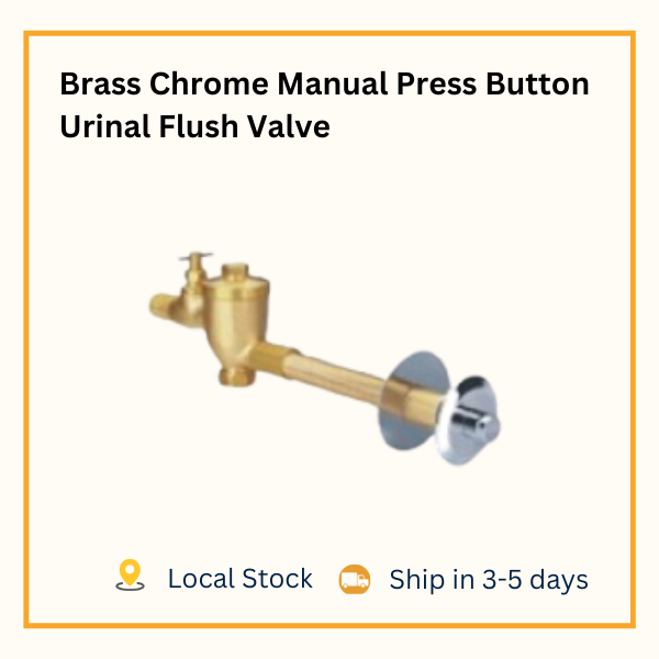 Brass Chrome Plated Manual Press Button Concealed Conceal Flush Valve ...