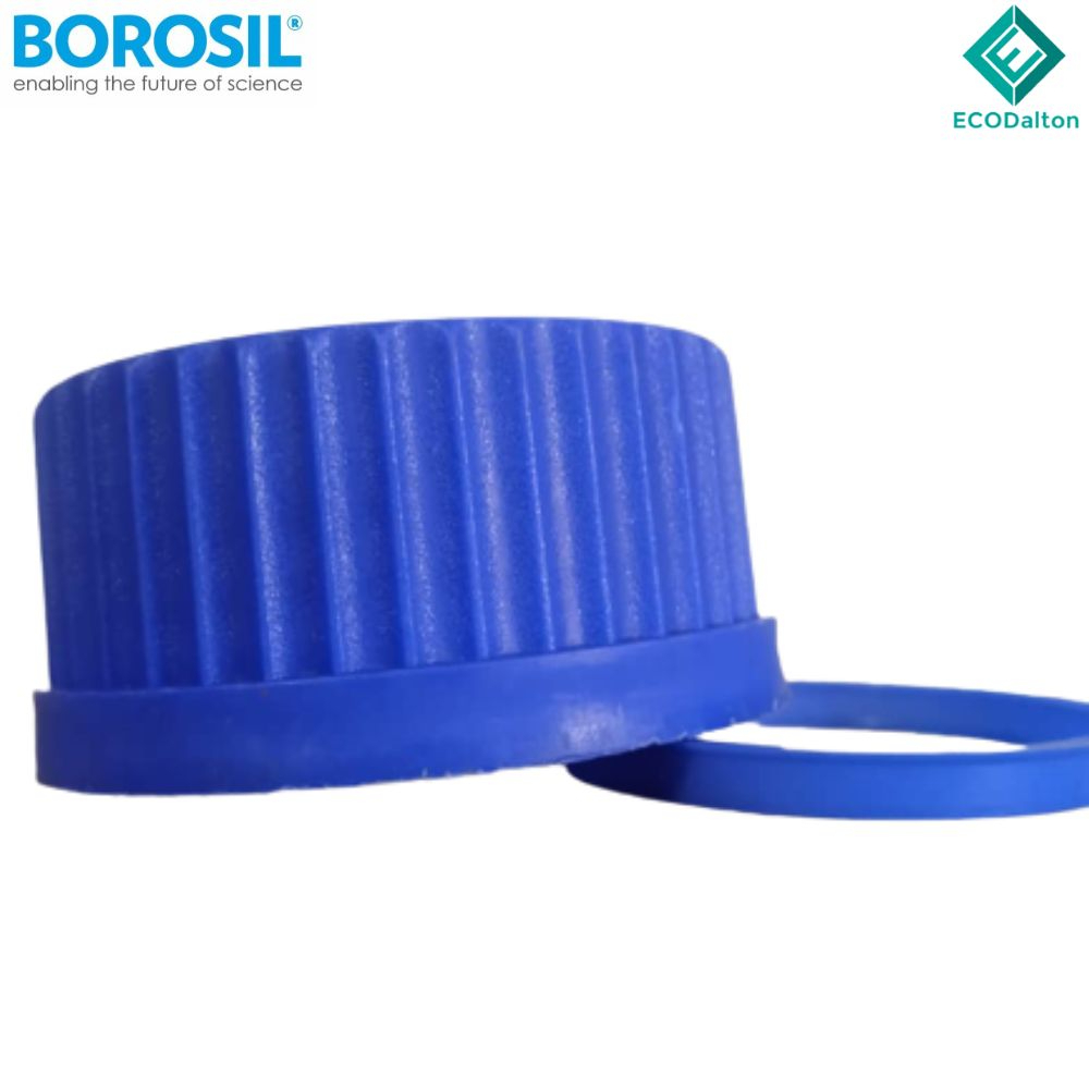 BOROSIL Screw Cap with Pouring Ring for Screw Cap Bottles, Blue, GL-45 ...